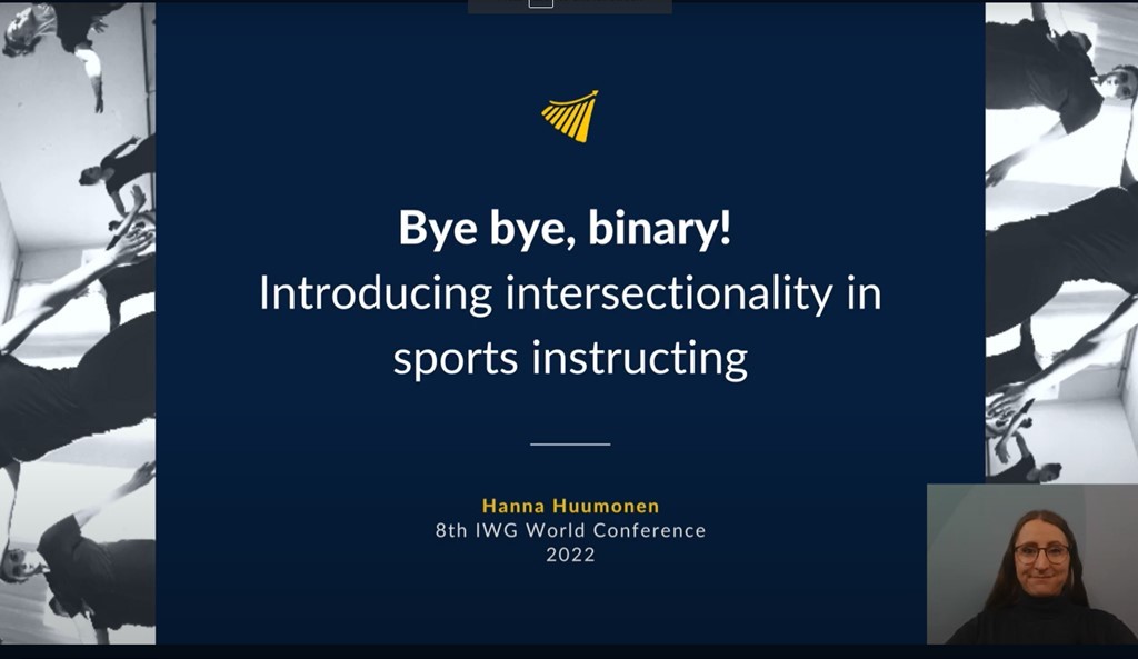 IWG: Hanna Huumonen - Bye bye, binary! Introducing intersectionality in sports instructing ...