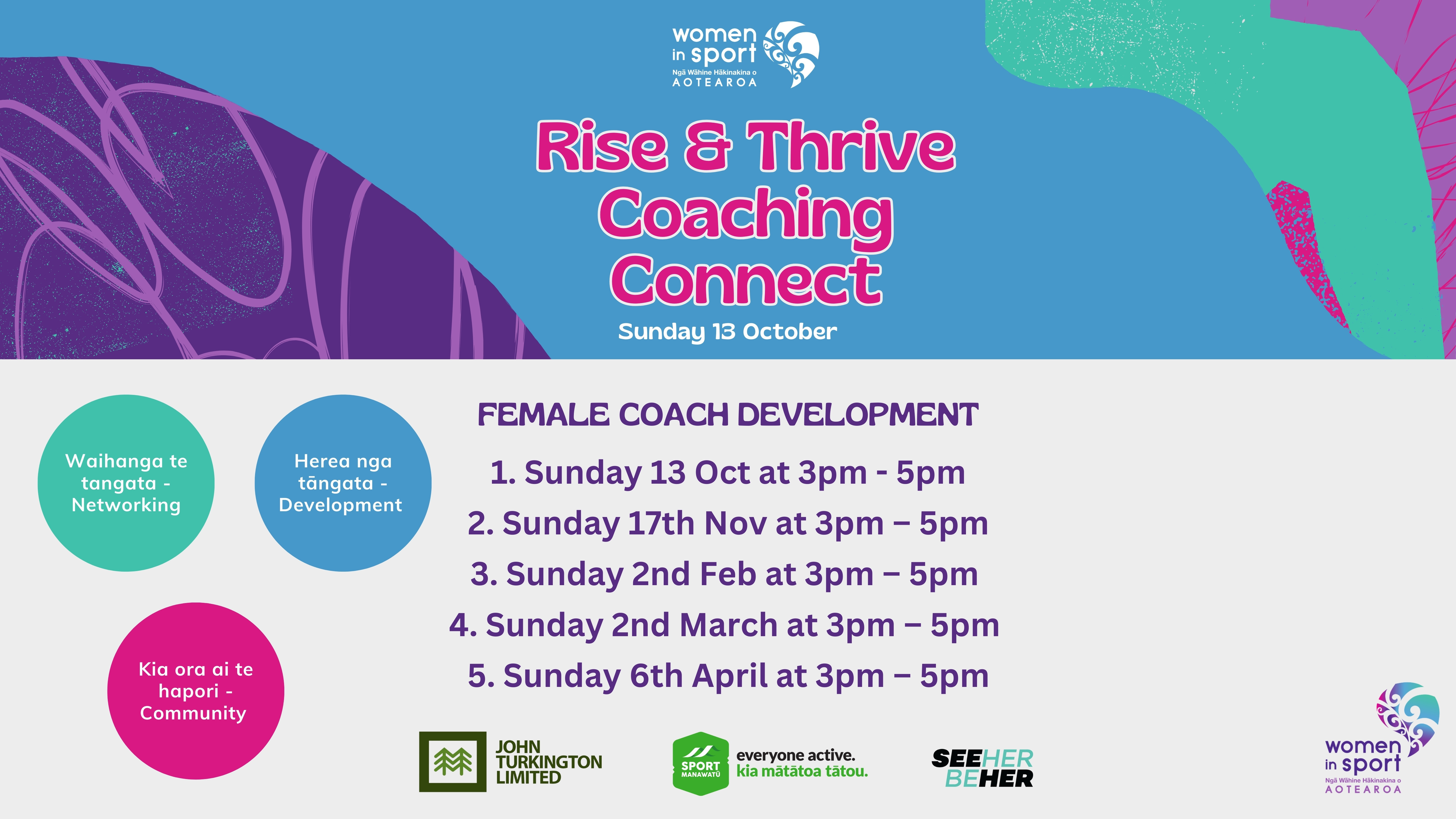 Rise & Thrive Coaching Course - Manawatū • Women in Sport Aotearoa Insight Hub | Ngā Wāhine ...